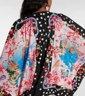 Dolce & Gabbana Capri Printed Cotton Kaftan