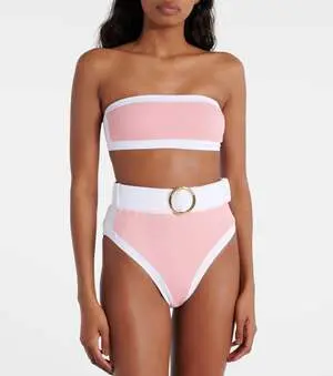 ALEXANDRA MIRO Whitney High-rise Bikini Bottom - Pink