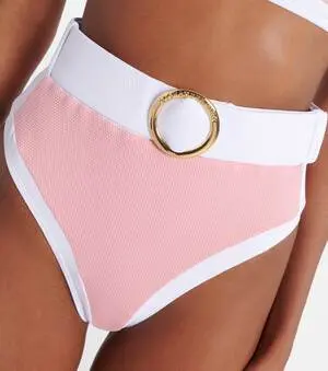 ALEXANDRA MIRO Whitney High-rise Bikini Bottom - Pink