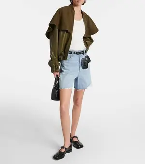 AGOLDE Stella High-rise Denim Shorts