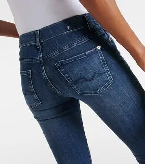 7 For All Mankind Mid-rise Bootcut Jeans - Blue