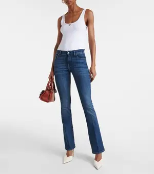 7 For All Mankind Mid-rise Bootcut Jeans - Blue