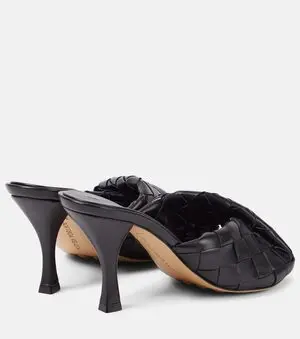 Bottega Veneta Lamb Leather Mules - Black