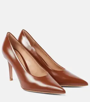 GIANVITO ROSSI 85 Leather Pumps