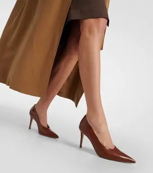 GIANVITO ROSSI 85 Leather Pumps