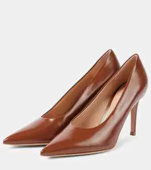 GIANVITO ROSSI 85 Leather Pumps