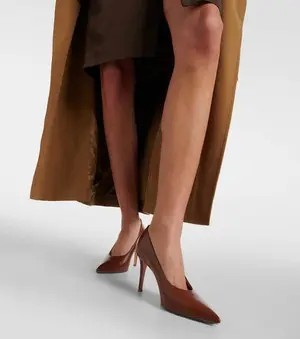 GIANVITO ROSSI 85 Leather Pumps