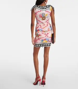 Dolce & Gabbana Capri Printed Silk-blend Minidress - Multicoloured