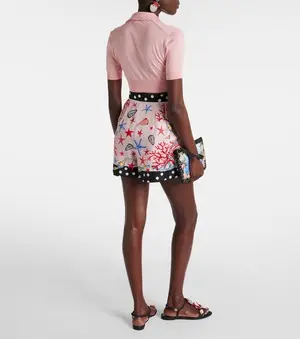 Dolce & Gabbana Capri Silk Crop Top