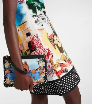 Dolce & Gabbana Capri Printed Cotton Mini Dress - Multicoloured