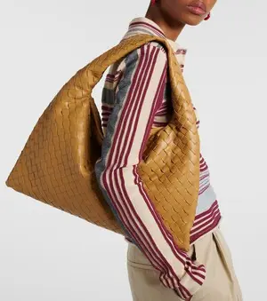 Bottega Veneta Hop Small Shoulder Bag - Brown