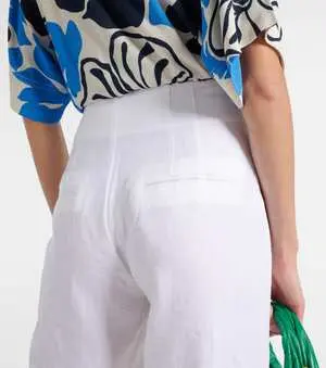 Faithfull The Brand Isotta High-rise Straight Linen Pants - White
