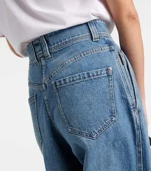 Brunello Cucinelli Pleated High-rise Wide-leg Jeans