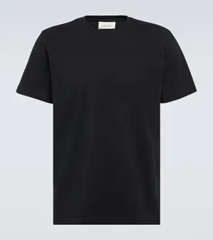 FRAME Logo Cotton Jersey T-shirt - Black