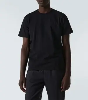 FRAME Logo Cotton Jersey T-shirt - Black