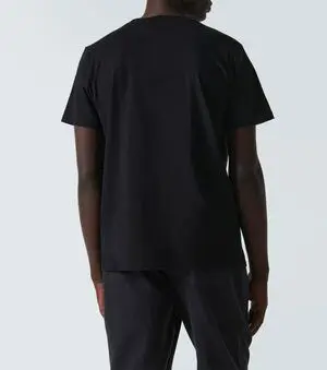 FRAME Logo Cotton Jersey T-shirt - Black