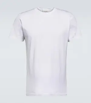 FRAME Logo Cotton Jersey T-shirt - White