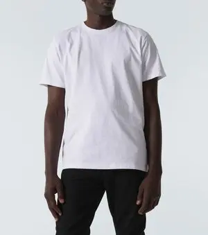 FRAME Logo Cotton Jersey T-shirt - White