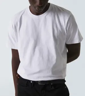 FRAME Logo Cotton Jersey T-shirt - White