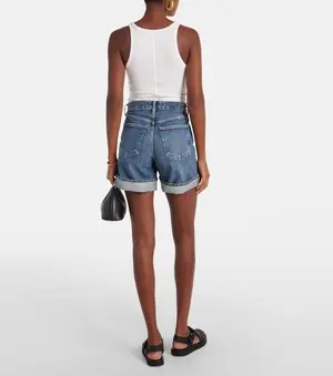 AGOLDE Dame High-rise Denim Shorts
