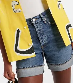 AGOLDE Dame High-rise Denim Shorts