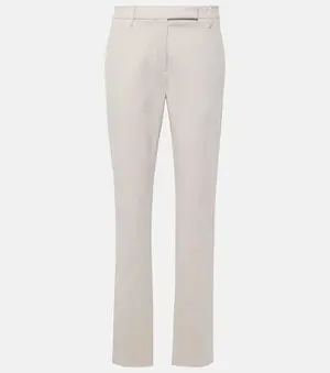Brunello Cucinelli Cotton-blend Slim Pants