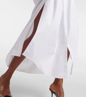 Alaïa Cotton Poplin Shirt Dress