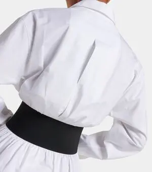 Alaïa Cotton Poplin Shirt Dress