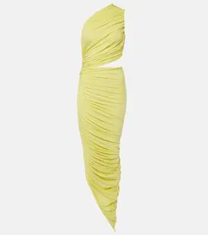 Alaïa Ruched Cutout Gown - Yellow