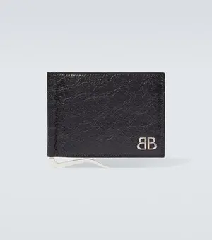 Balenciaga Monaco Leather Wallet - Black