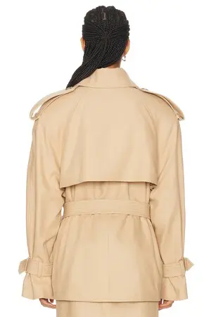 Wardrobe.NYC Cropped Trench