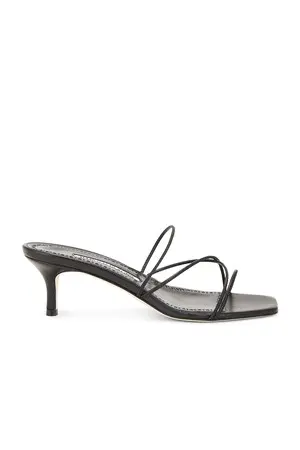 Manolo Blahnik Ninfemu 50 Nappa Sandal - Black