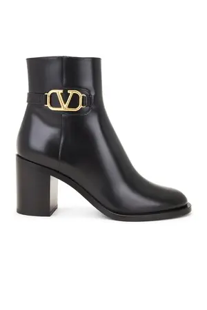Valentino Garavani V Logo Signature Bootie - Nero
