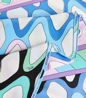 Emilio Pucci Silk Printed Head Scarf