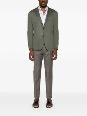 LARDINI Striped Linen-blend Shirt - White