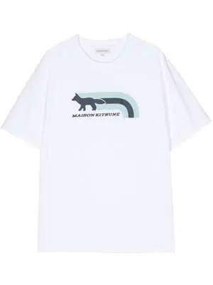 Maison Kitsuné Flash Fox-print T-shirt