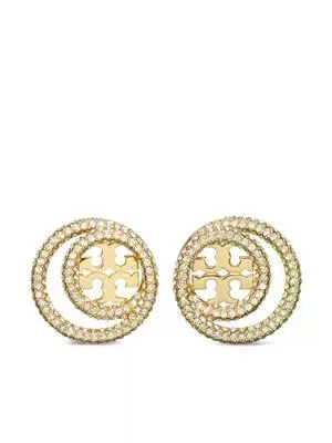 Tory Burch Miller Double-ring Stud Earrings - Gold
