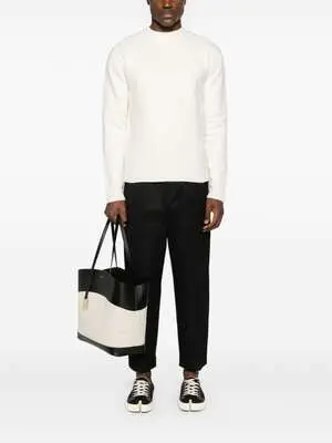 JIL SANDER Crew-neck Boiled Wool Jumper