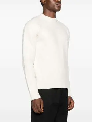 JIL SANDER Crew-neck Boiled Wool Jumper