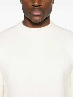 JIL SANDER Crew-neck Boiled Wool Jumper