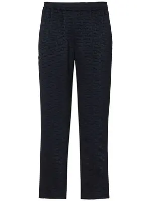 Balmain Pb Labyrinth Jacquard Trousers - Blue