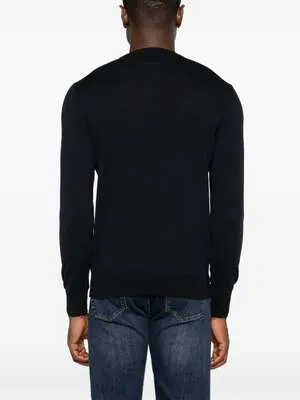 BALLANTYNE Crew-neck Knitted Jumper - Blue
