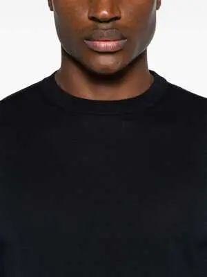 BALLANTYNE Crew-neck Knitted Jumper - Blue
