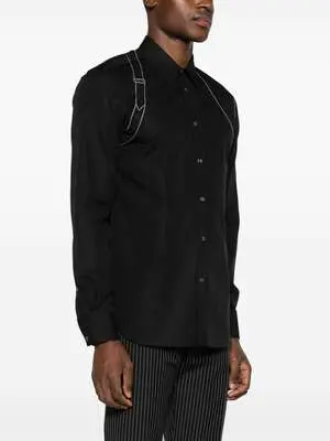 Alexander McQueen Decorative-stitching Cotton Shirt