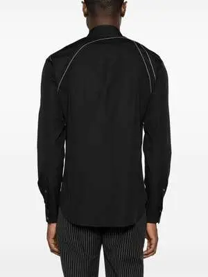 Alexander McQueen Decorative-stitching Cotton Shirt
