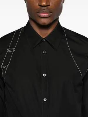 Alexander McQueen Decorative-stitching Cotton Shirt