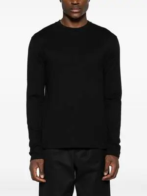 JIL SANDER Logo-print Cotton T-shirt - Black