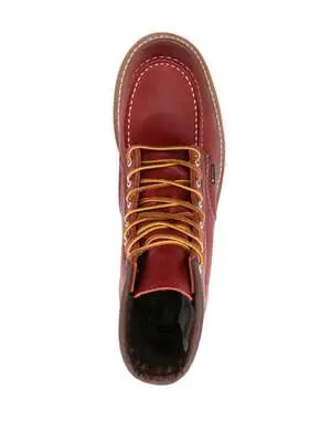 Red Wing Moc Ankle Boots - Red