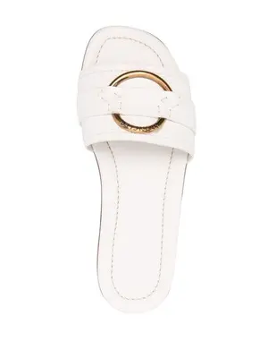 Moncler Bell Leather Slides