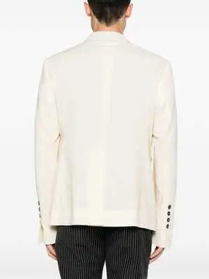 SAPIO Contrasting-trim Single-breasted Blazer